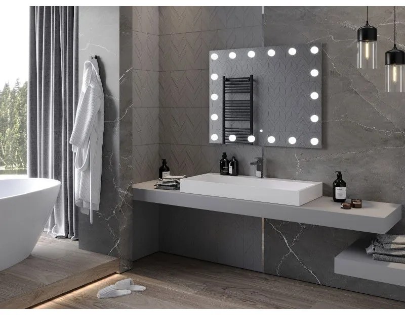 Mexen Dona, LED koupelnové zrcadlo s podsvícením 100 x 80 cm, 6000K, ochrana proti zamlžování, 9818-100-080-611-00