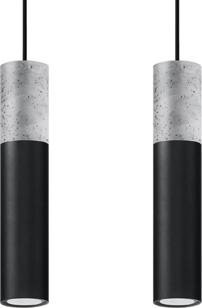 Sollux Lighting Závěsné svítidlo BORGIO 2 černé