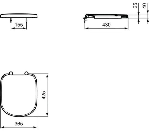 Ideal Standard Tempo WC sedátko T679201