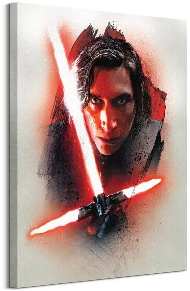 Obraz na plátně Star Wars The Last Jedi (Kylo Ren Brushstroke) 60x80cm WDC100196