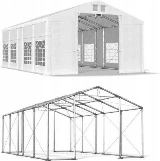 Párty stany 8x9 m [2,5 m] Pavilony Das 620 Wp