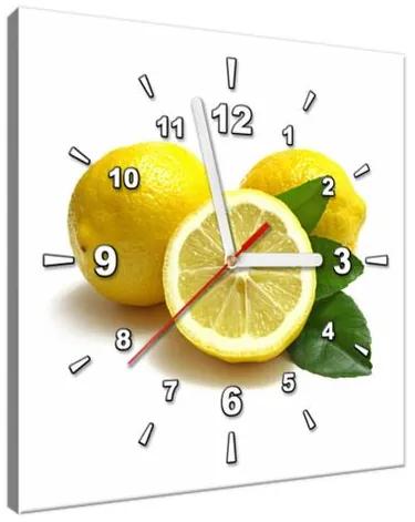 Tištěný obraz s hodinami Zdravé citrony 30x30cm ZP2247A_1AI