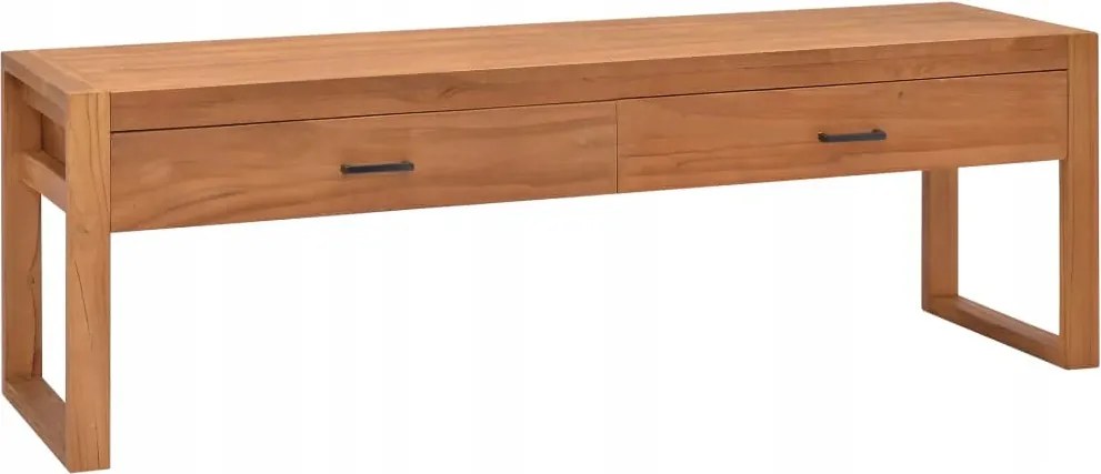 Fionshop 263589014 Tv stolek 140 x 40 x 45 cm teakové dřevo