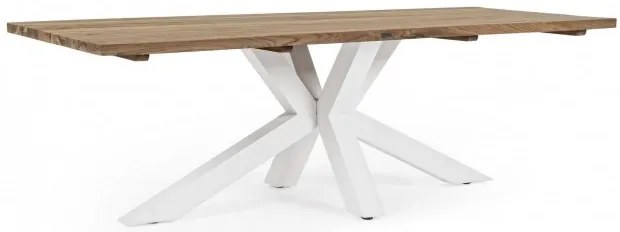 BIZZOTTO Zahradní jídelní stůl RAMSEY 240x100cm bílé nohy 0804456