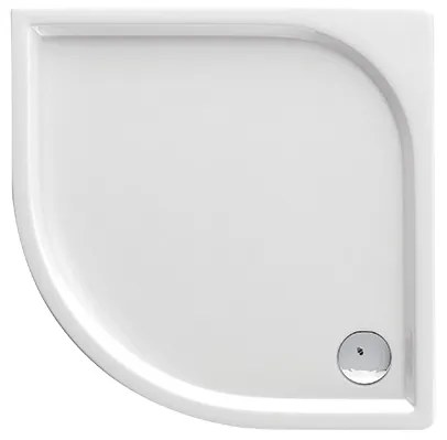 A-Interiéry Akrylátová sprchová vanička nízká - čtvrtkruh Curych 051B (90x90x5,5 | R 55 cm) - curych051b