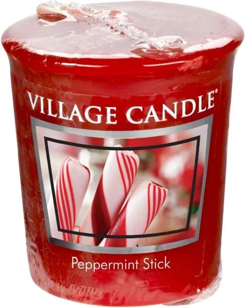 Village Candle Votivní svíčka, Mátové lízátko - Peppermint Stick 2oz