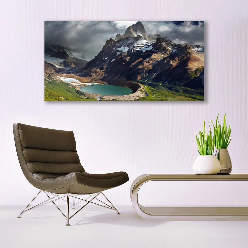 akrylový obraz Hora Záliv Krajina 120x60 cm