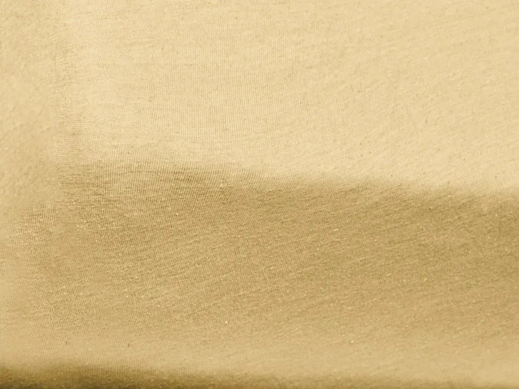 Jersey prostěradlo do dětské postýlky žluté 60 x 120 cm