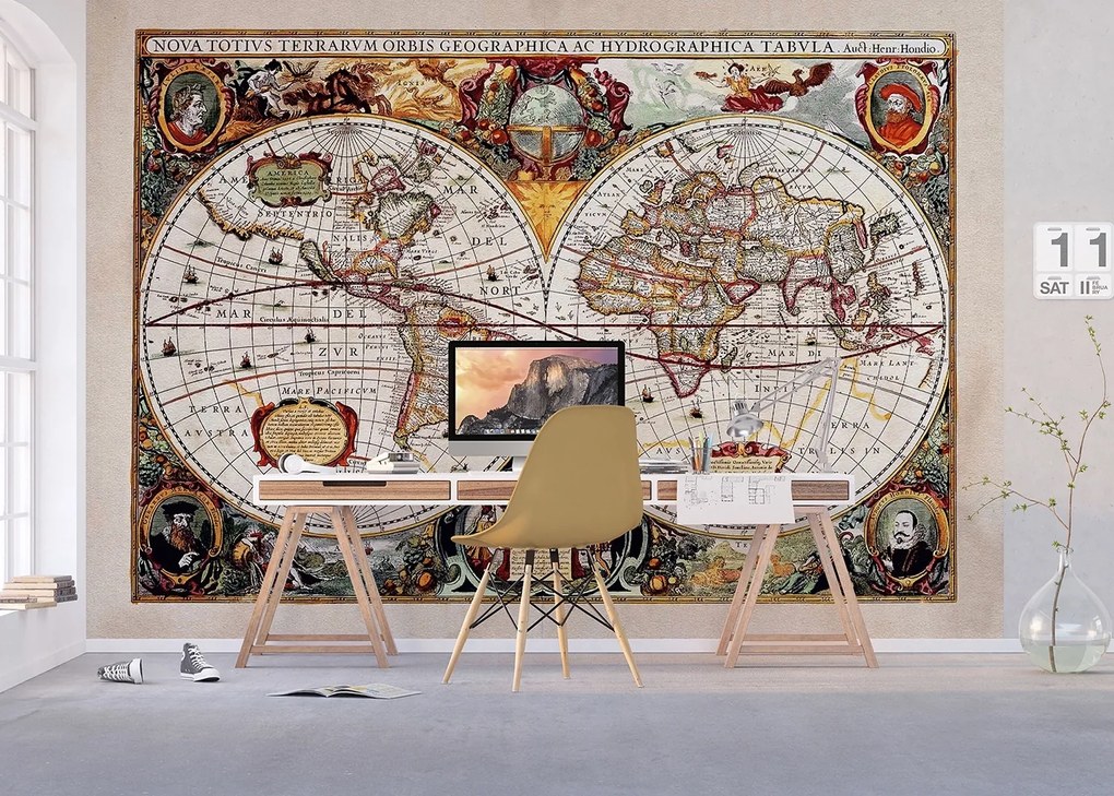 Fototapeta na míru Historická Mapa | Vliesová fototapeta na zed' | DFTNXXL0351