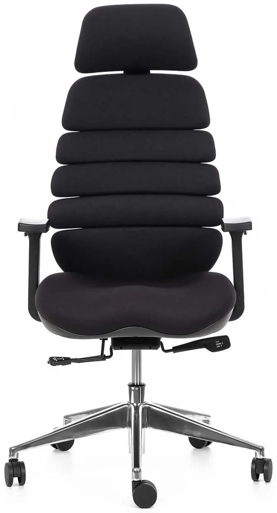 MERCURY Ergonomická kancelářská židle WORKEASE - černá látka