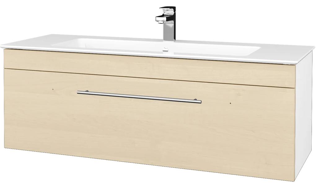 Dřevojas Koupelnová skříň ASTON SZZ 120 Varianta: N01 Bílá lesk / Úchytka T05 / D17 Colorado