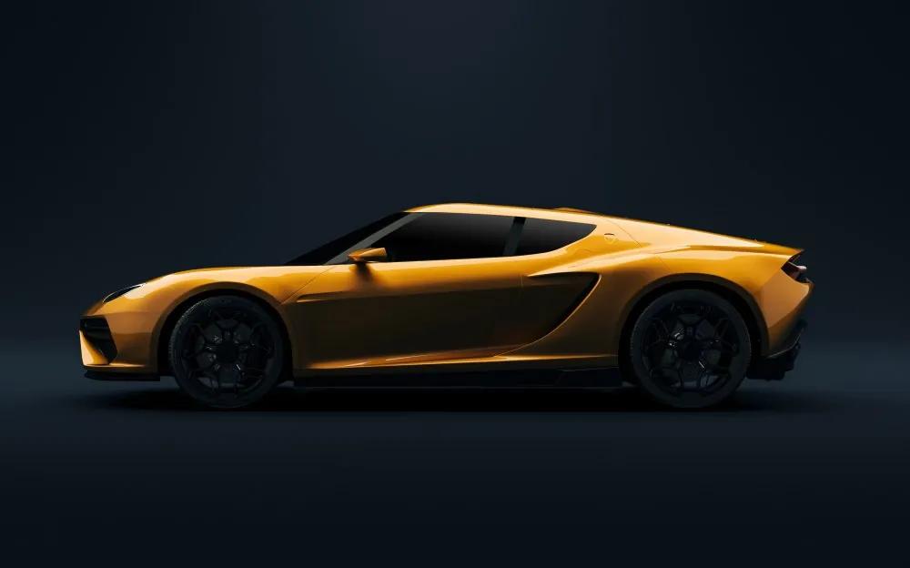 Vícedílný obraz Žluté 3D Sportovní Auto Nedostatek Nedostatek Plátno Canvas 120x75