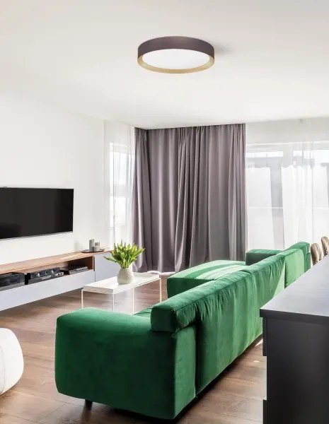 LED stropní svítidlo Luton 55 Hnědá