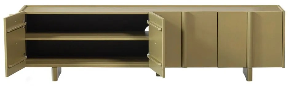 Khaki TV stolek z borovicového dřeva 200x53x46 cm Basu – WOOOD