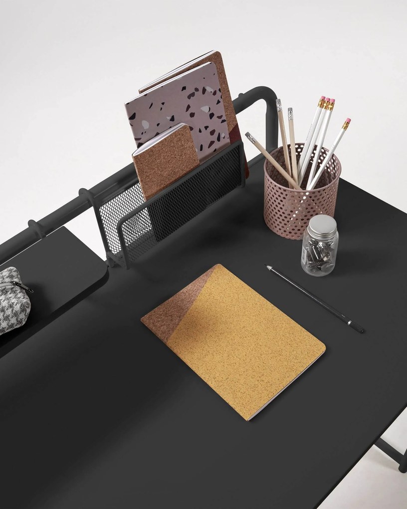 Kovový psací stůl foreman 98 x 46 černý MUZZA