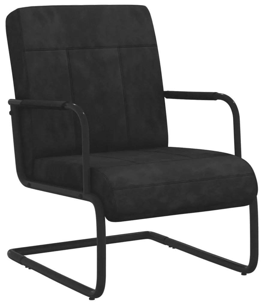 325794 vidaXL Konzolová židle černá samet