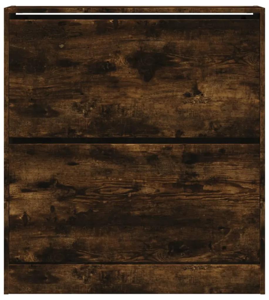 Botník kouřový dub 80 x 21 x 87,5 cm kompozitní dřevo - Default Title