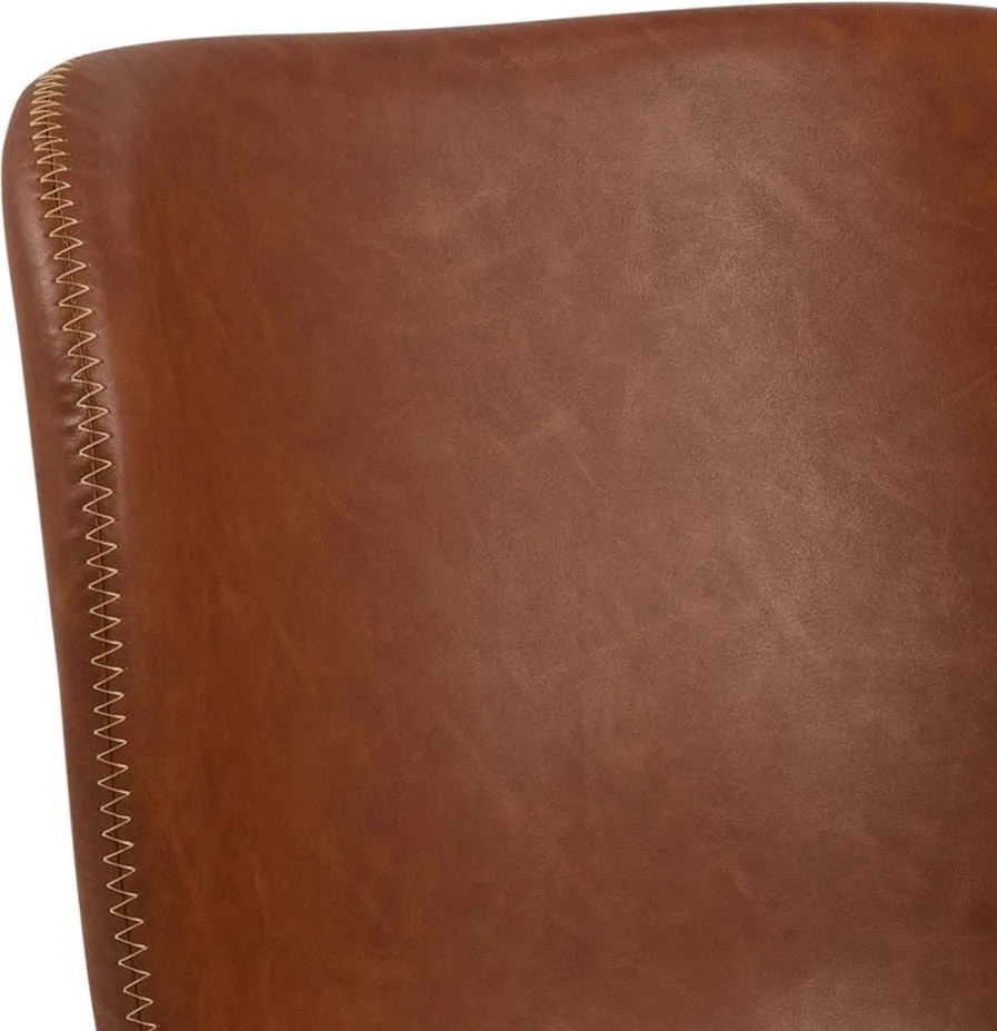 ACTONA GROUP Jídelní židle BATILDA hnědá PU retro tmavé dřevo H000019037