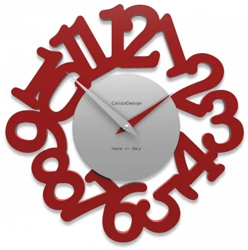 Designové hodiny 10-009 CalleaDesign Mat 33cm (více barevných variant) Barva světle červená-64 - RAL3020
