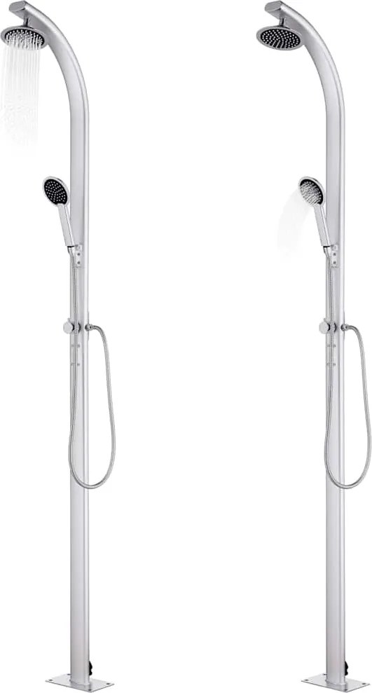 Zahradní sprcha 215 cm hliník 315943