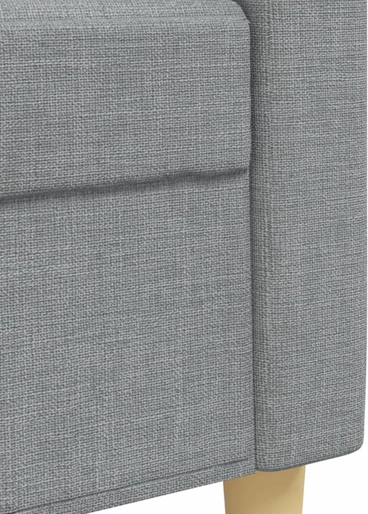3dílná sedací souprava světle šedá textil 3278287