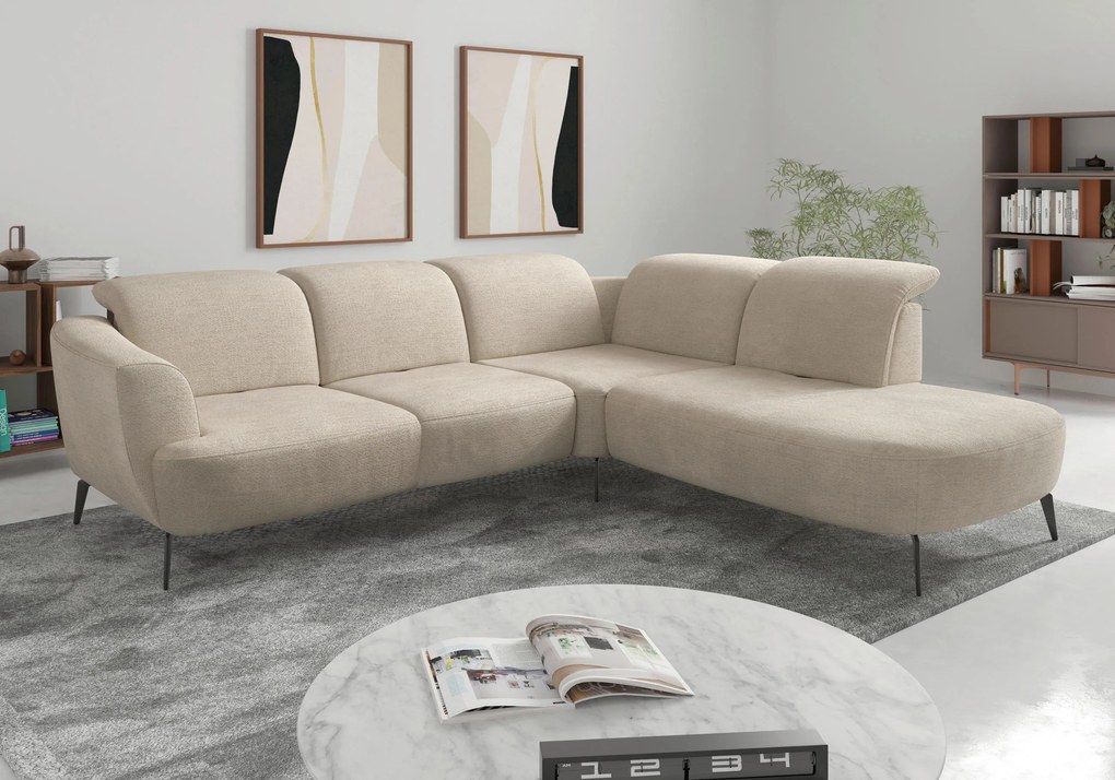 XXXLutz ROHOVÁ SEDAČKA, textil, pískové barvy Sit & More - Sedací soupravy - 00014401851D