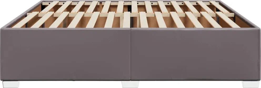 Rám postele šedá 200 x 200 cm umělá kůže 3284574