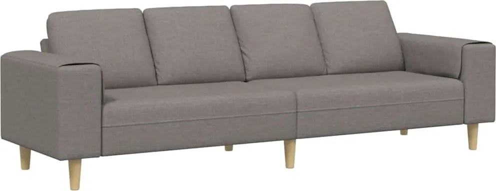 Pohovka do obývacího pokoje Taupe 250 x 77 x 76 cm Polyester 3335086