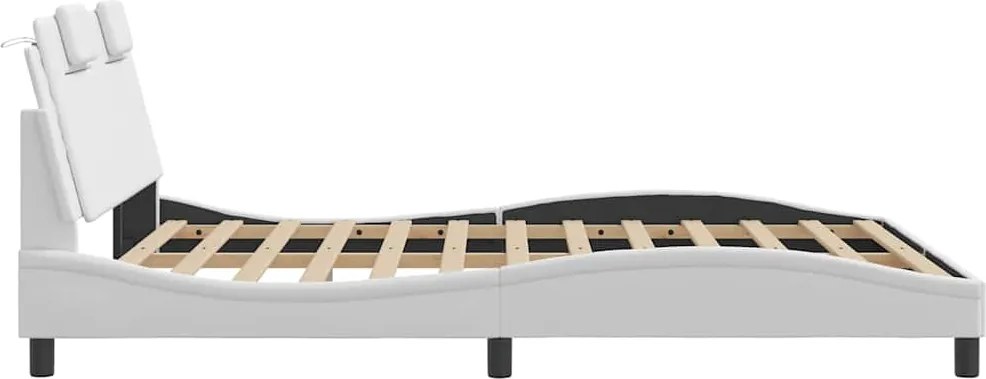 Rám postele Viana bez matrace bílý 160x200 cm umělá kůže 3208104