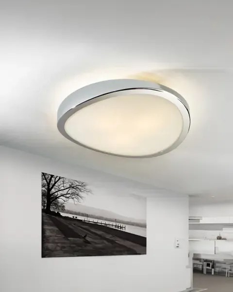 Moderní stropní svítidlo Circulo 48 chrom