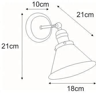 Nástěnné svítidlo K-8038W-1 z řady MORENO