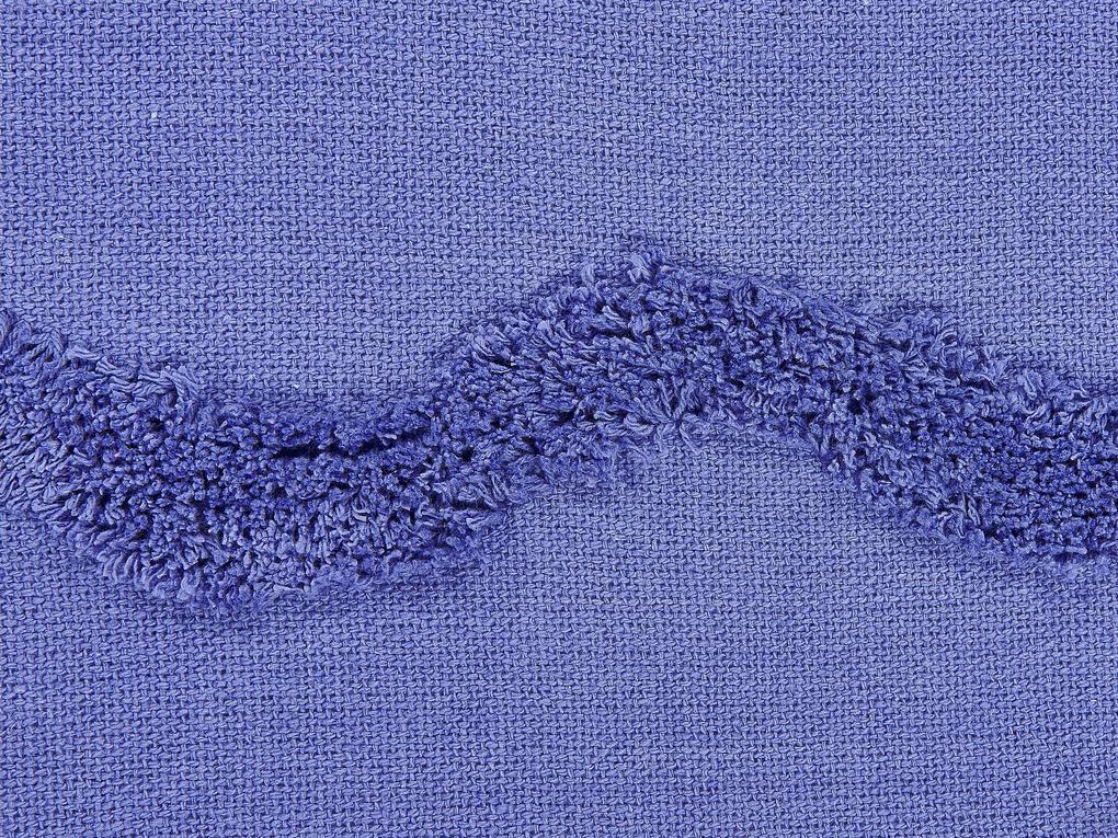 Bavlněná deka 125 x 150 cm fialová KHARI Beliani