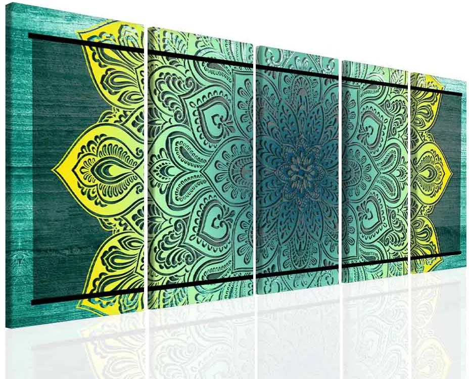 Obraz tyrkysová mandala (150x60 cm) - InSmile ®