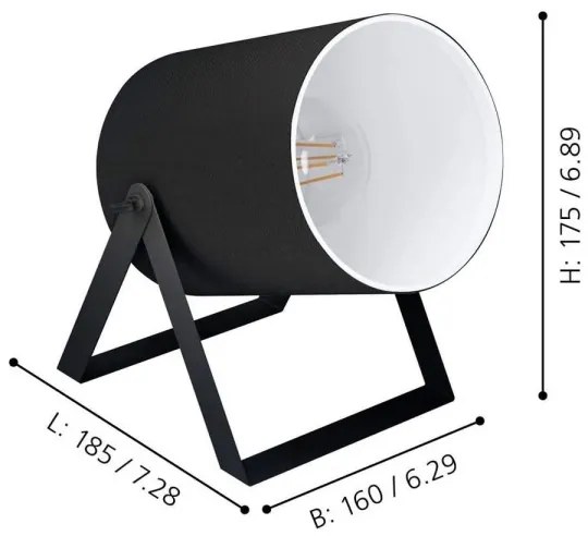Eglo 99103 - Stolní lampa VILLABATE 1xE27/25W/230V