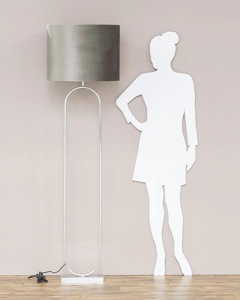 Podlahová lampa Mira Taupe výška 178cm