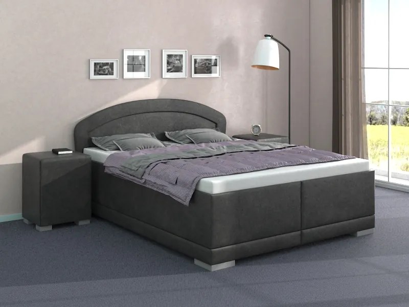 Vysoká čalouněná postel Kappa 210x200 cm - výběr barev