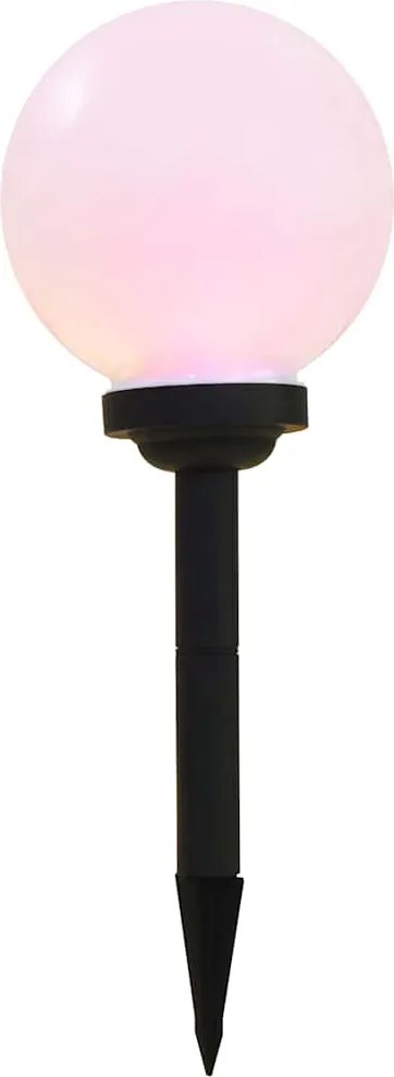 Zahradní solární lampy 6 ks LED kulovité 20 cm RGB 277126
