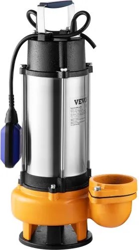 ponorné čerpadlo na vodu, 2200 W 60000 l/v, s 10 m