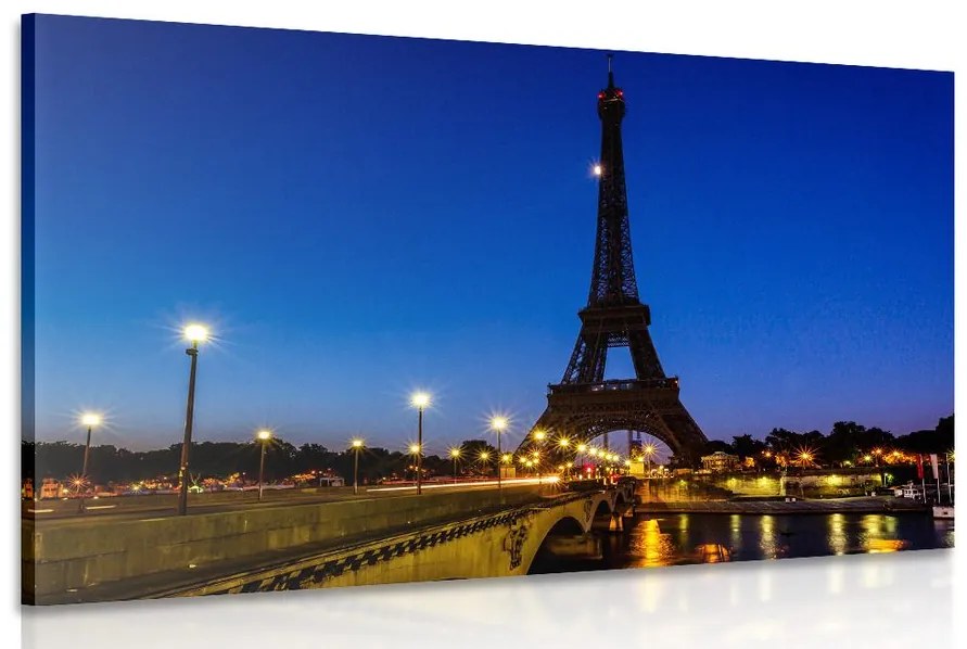 Obraz Eiffelova věž v noci Varianta: 120x80