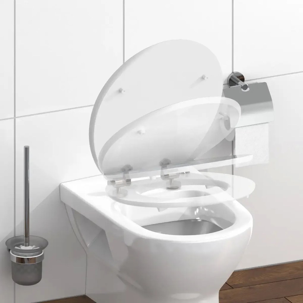 Eisl Sanitär WC prkénko MDF Soft Close Diamond High Gloss 80545