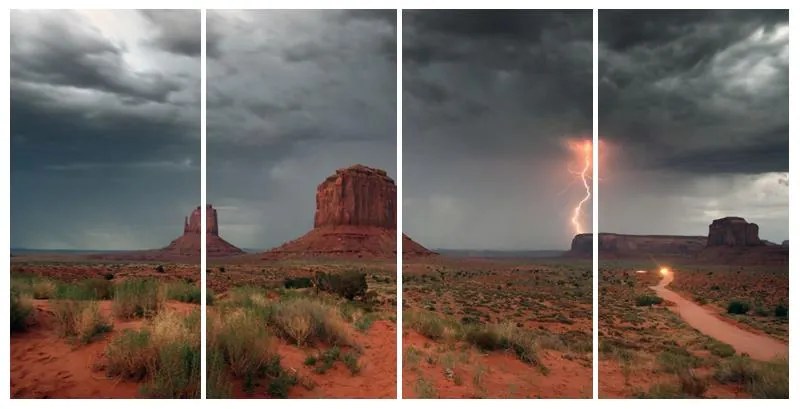Obraz - blesk v Arizoně (160x80 cm), 40 dalších rozměrů