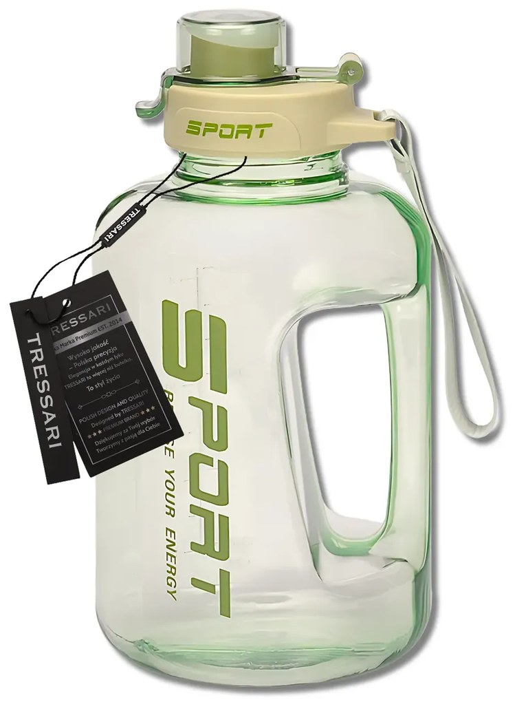 Camerazar Sportovní láhev na běh TRESSARI 1700 ml BPA FREE ideální na vodu a sportovní aktivity