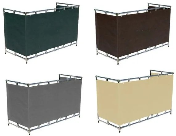 Balkonová zástěna - písková netkaná textilie, 0,9x3m