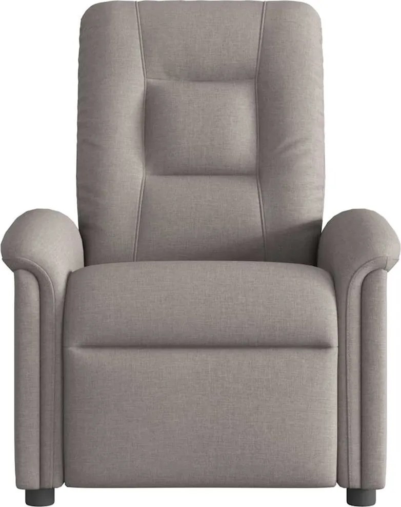 Elektrické polohovací křeslo taupe textil 3303241
