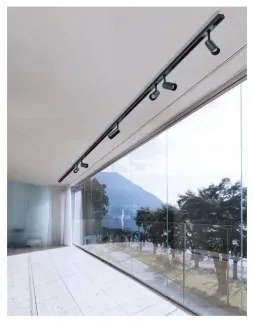 LED svítidlo do lišty Alfa Nikki 2 Track Magnetic 2X3W 3000K černá/Bk