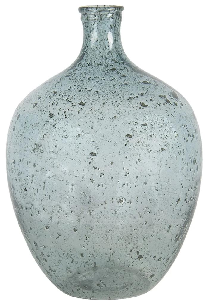 Modře tónovaná skleněná váza Belén - 27*41 cm