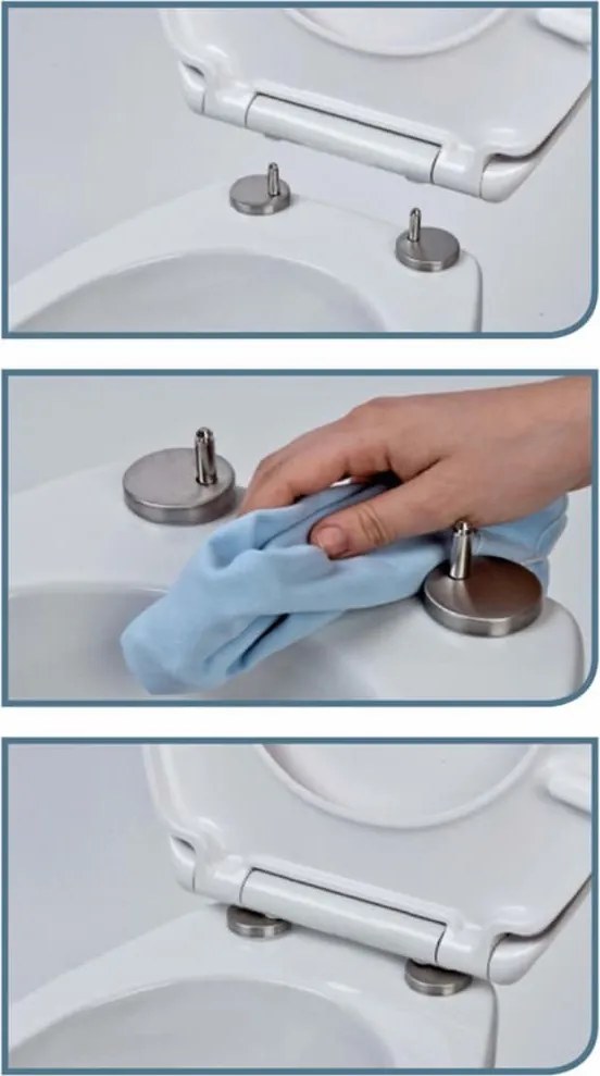SCHÜTTE WC prkénko se soft-close mechanismem GREEN GARDEN s potiskem [435101] Barva: Modrá