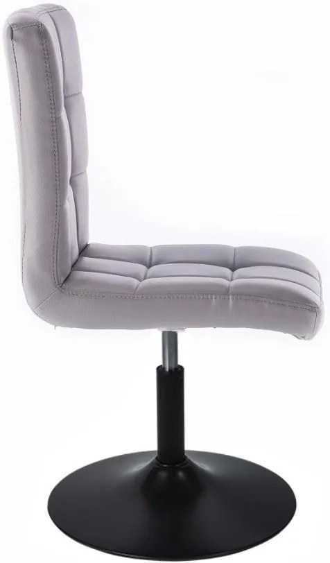 LuxuryForm DESIGN Otočná židle TOLEDO na černém talíři - šedá
