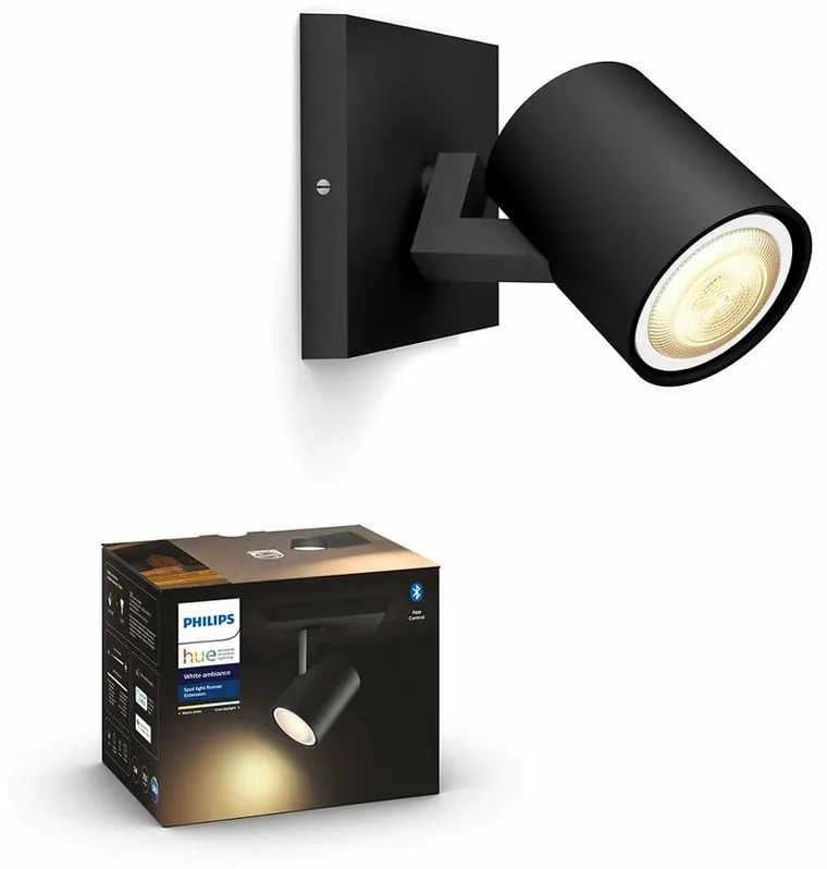 Philips Hue 53090/30/P9 LED bodové svítidlo Runner 1x5,5W | GU10 | 2200-6500K - Bluetooth, inteligentní