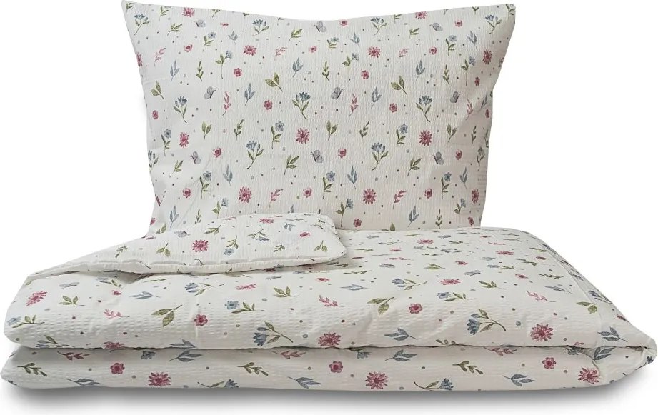 Kvalitex Ložní krepové povlečení Letní louka 1x 240/200, 2x 70/90cm